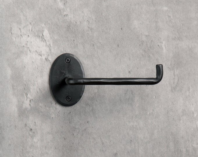 Blacksmith Handmade Toilet Paper Holder – Wrought Iron Wall Mounted ...
