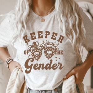 Bull or Heifer Keeper of the Gender Shirt, Rodeo Gender Reveal T-shirt ...
