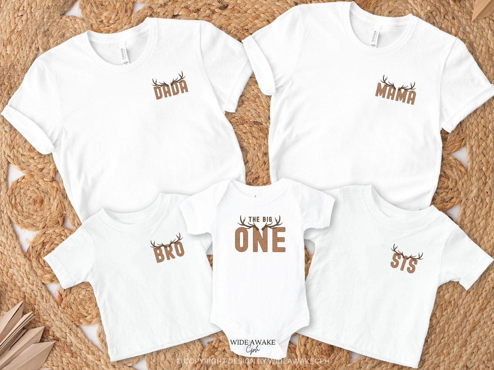 The Big One First Birthday Shirt, Hunting Deer Family Matching Birthday ...