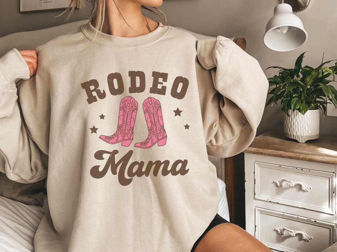 Rodeo Mama Sweatshirt Western Country Mom Crewneck Shirt, Howdy Mommy ...
