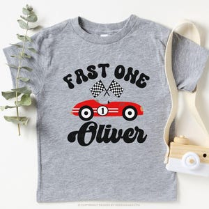 Fast One Family Matching Birthday Shirt, Fast 1 Birthday T-shirt, Race ...