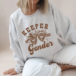 Bull or Heifer Keeper of the Gender Sweatshirt, Rodeo Gender Reveal ...