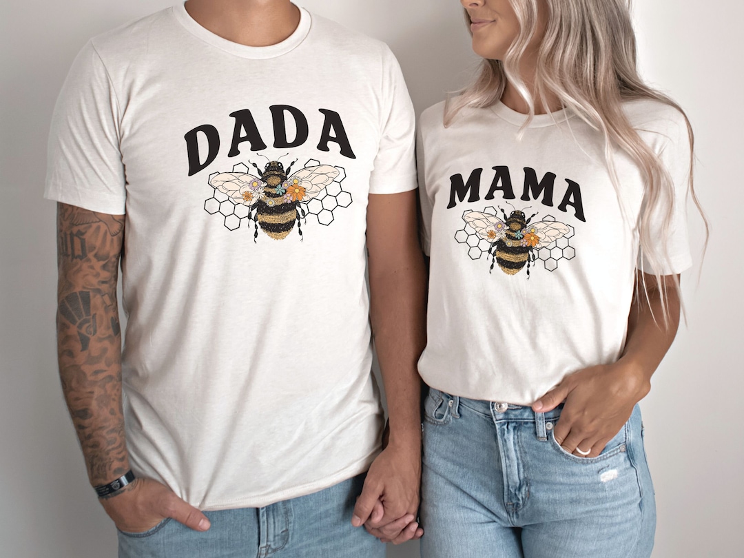 Mama Bee Daddy Bee Shirts Mommy Bee Dad Bee Birthday T-shirts Bee Baby ...