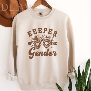 Bull or Heifer Keeper of the Gender Sweatshirt, Rodeo Gender Reveal ...