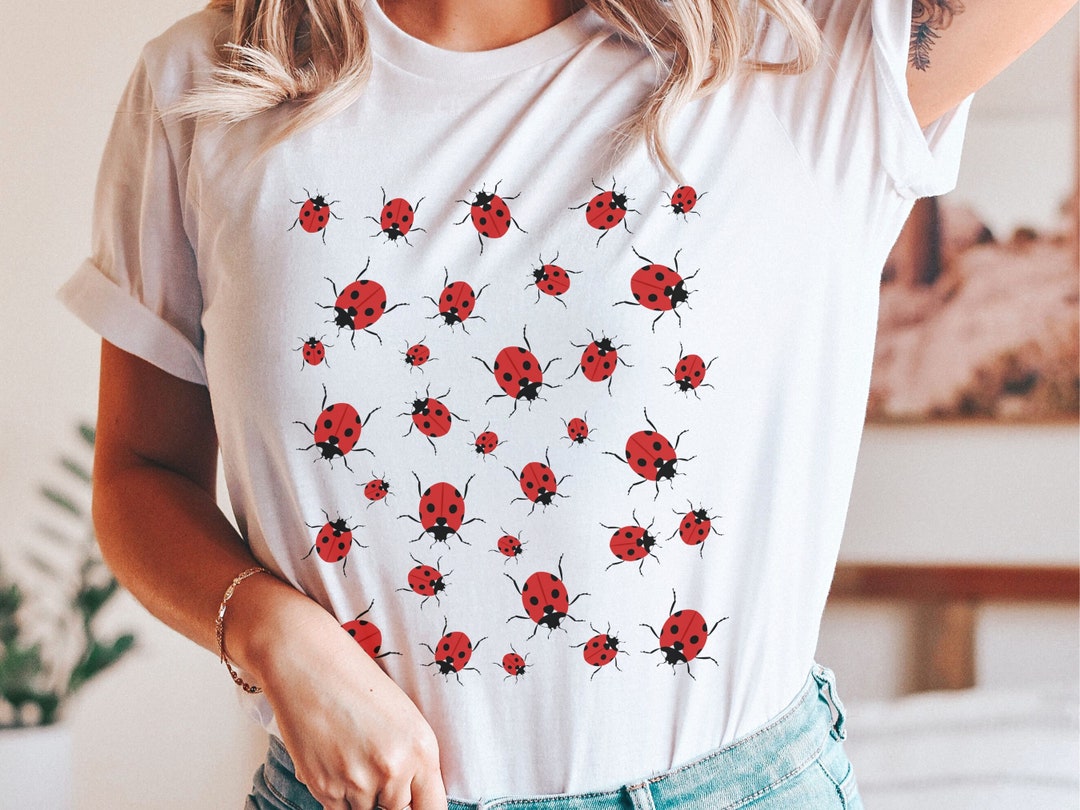 Ladybugs Shirt, Cute Ladybugs T-shirt, Red Ladybug Gift Shirt, Lady Bug ...