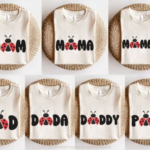 Ladybug First Birthday Shirt for Family, Mama Daddy Ladybug 1st ...