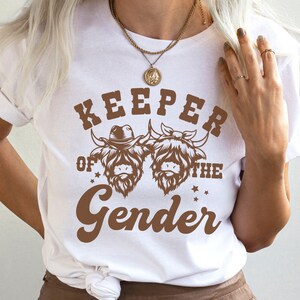 Bull or Heifer Keeper of the Gender Shirt, Rodeo Gender Reveal T-shirt ...