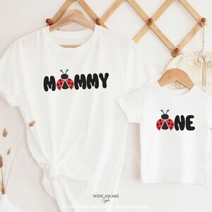 Ladybug First Birthday Shirt for Family, Mama Daddy Ladybug 1st ...