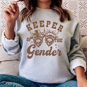 Bull or Heifer Keeper of the Gender Sweatshirt, Rodeo Gender Reveal ...
