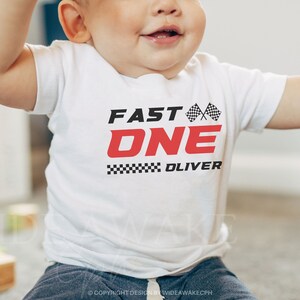 Fast One Family Matching Birthday Shirt, Fast 1 Birthday T-shirt, Race ...