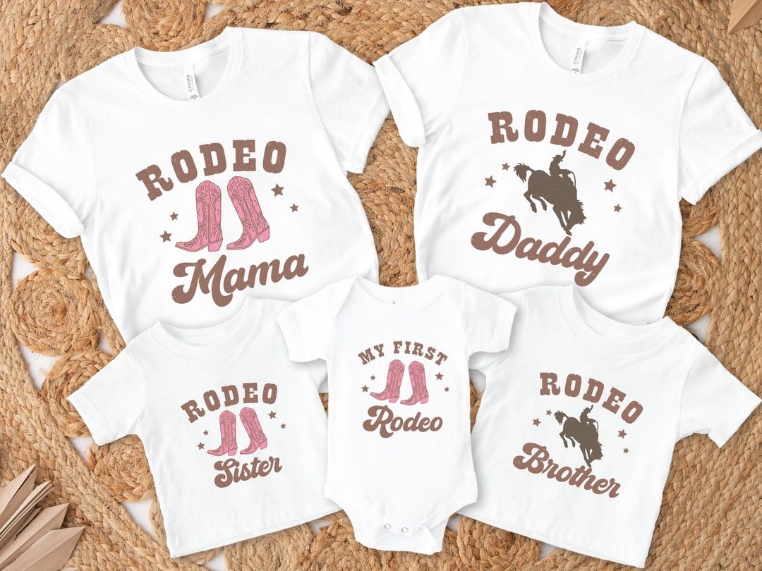 My First Rodeo Birthday Family Matching Shirt 1st Rodeo - Etsy