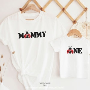 Ladybug First Birthday Shirt for Family, Mama Daddy Ladybug 1st ...