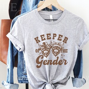 Bull or Heifer Keeper of the Gender Shirt, Rodeo Gender Reveal T-shirt ...