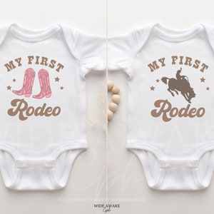 My First Rodeo Birthday Family Matching Shirt, 1st Rodeo Western Farm ...