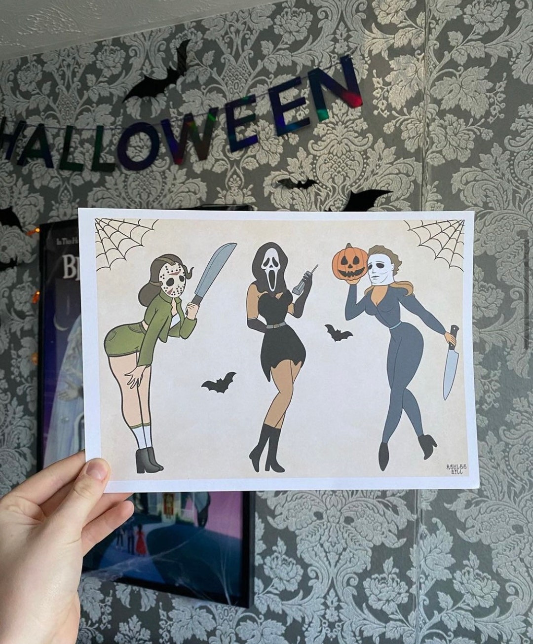 Horror Pinup Flash Sheet Tattoo Traditional Style A4 - Etsy