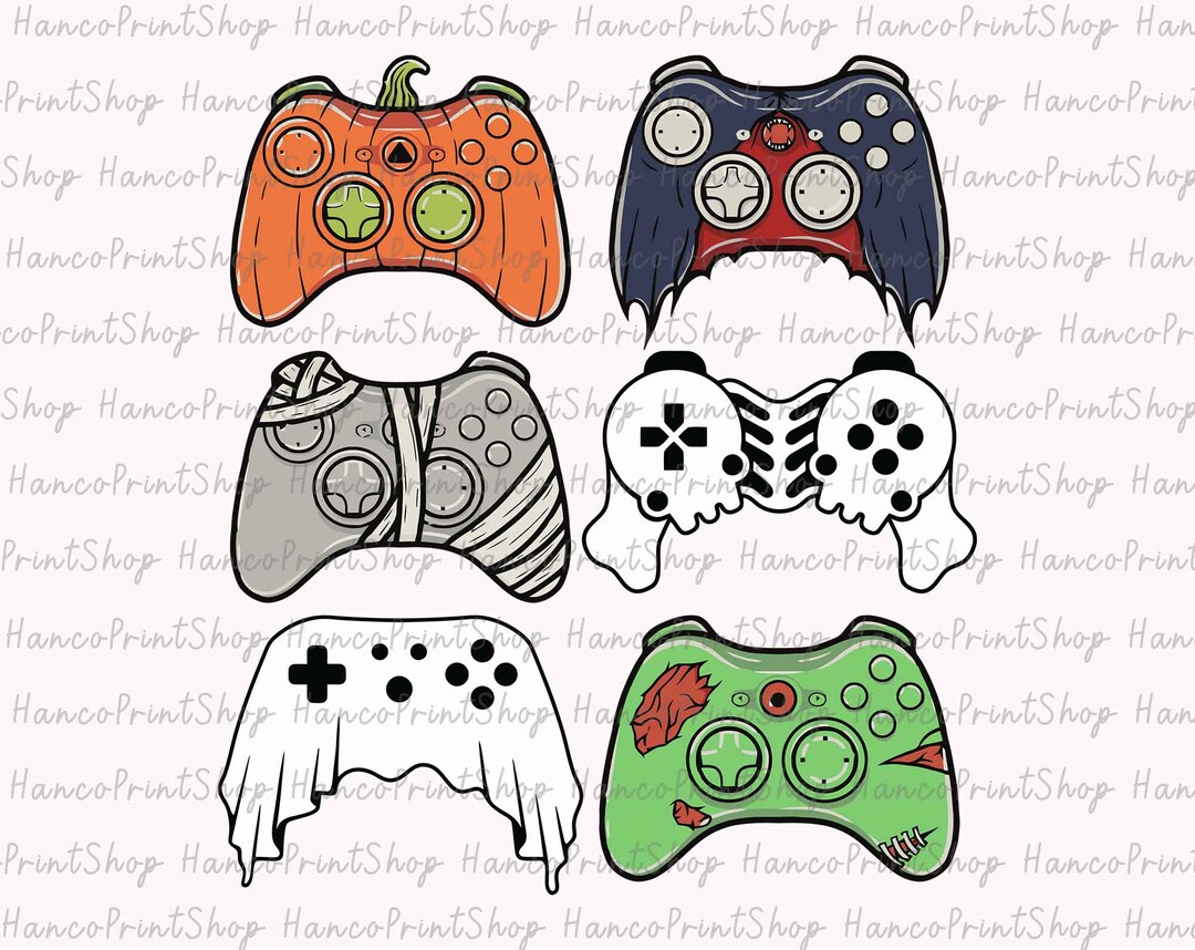 Halloween Skeleton Gaming Controllers PNG, Happy Halloween Png, Spooky ...