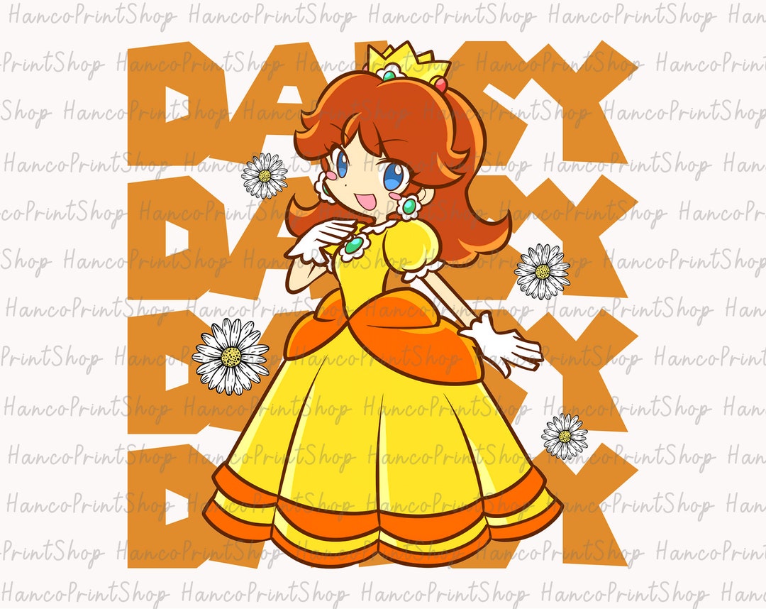 Retro Princess PNG, Daisy Png, Flowers Princess Png, Magical Kingdom ...