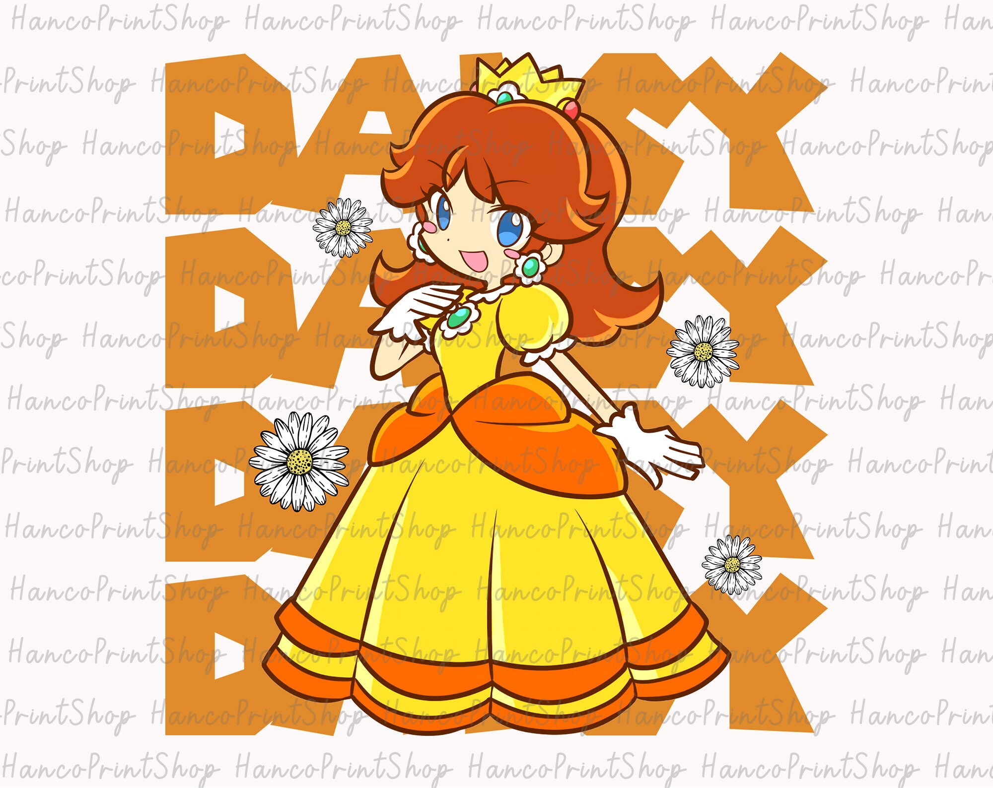 Retro Princess PNG, Daisy Png, Flowers Princess Png, Magical Kingdom ...