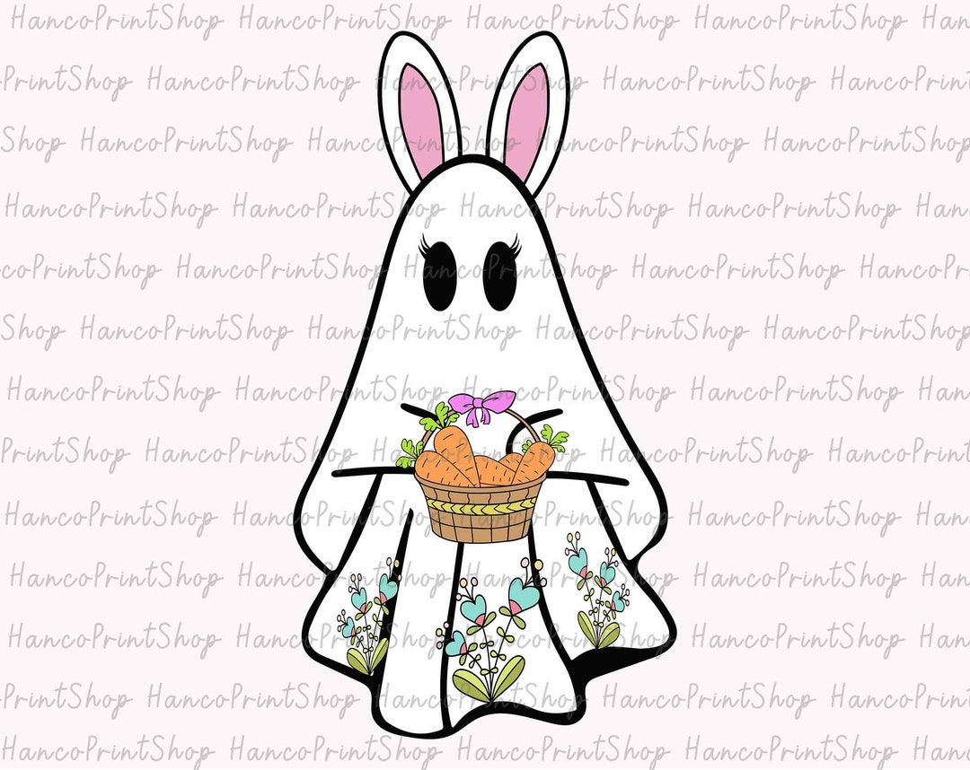 Easter Ghost SVG, Bunny Ghost Svg, Spooky Easter, Easter Egg Svg ...