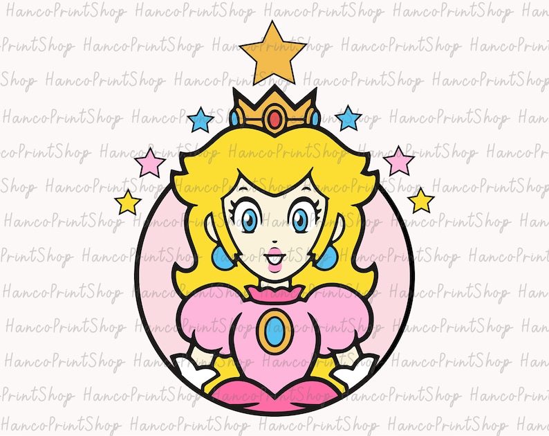 Retro Princess PNG, Peach Png, Princess Png, Magical Kingdom Png, Gift ...