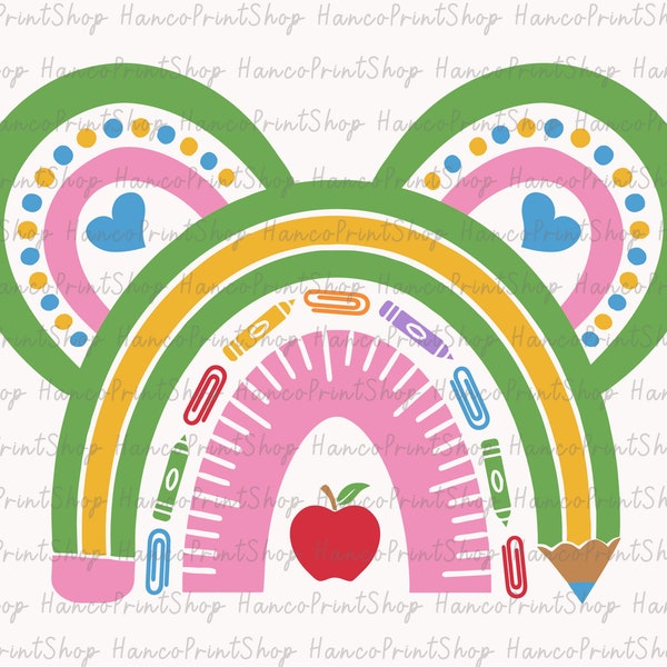 Rainbow Teacher Svg - Etsy