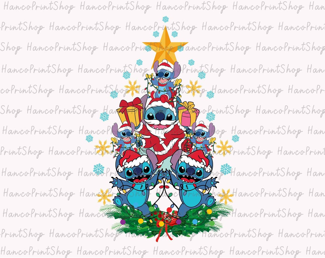 Merry Stitchmas PNG, Merry Christmas Png, Winter Png, Christmas Tree ...