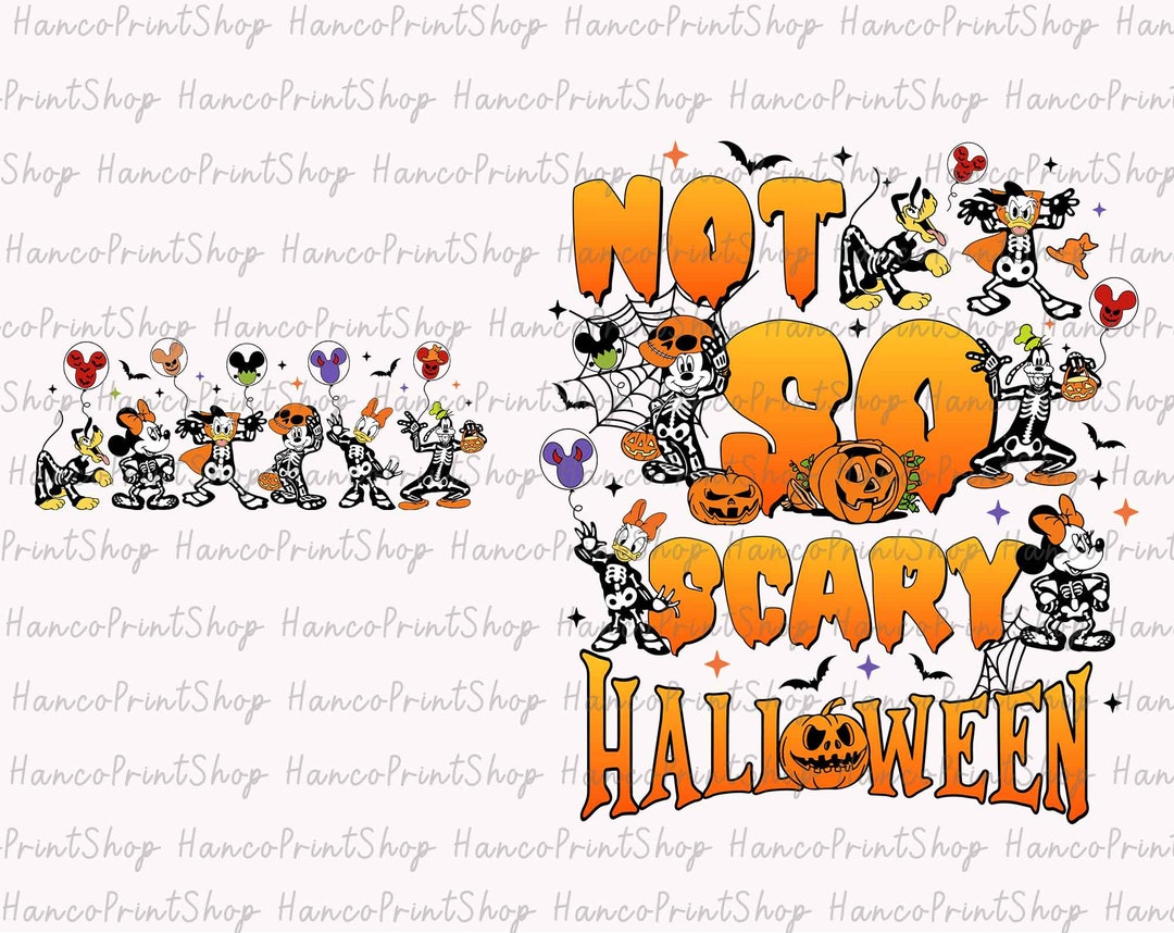 Bundle Halloween Not so Scary PNG, Halloween Mouse and Friends Png ...