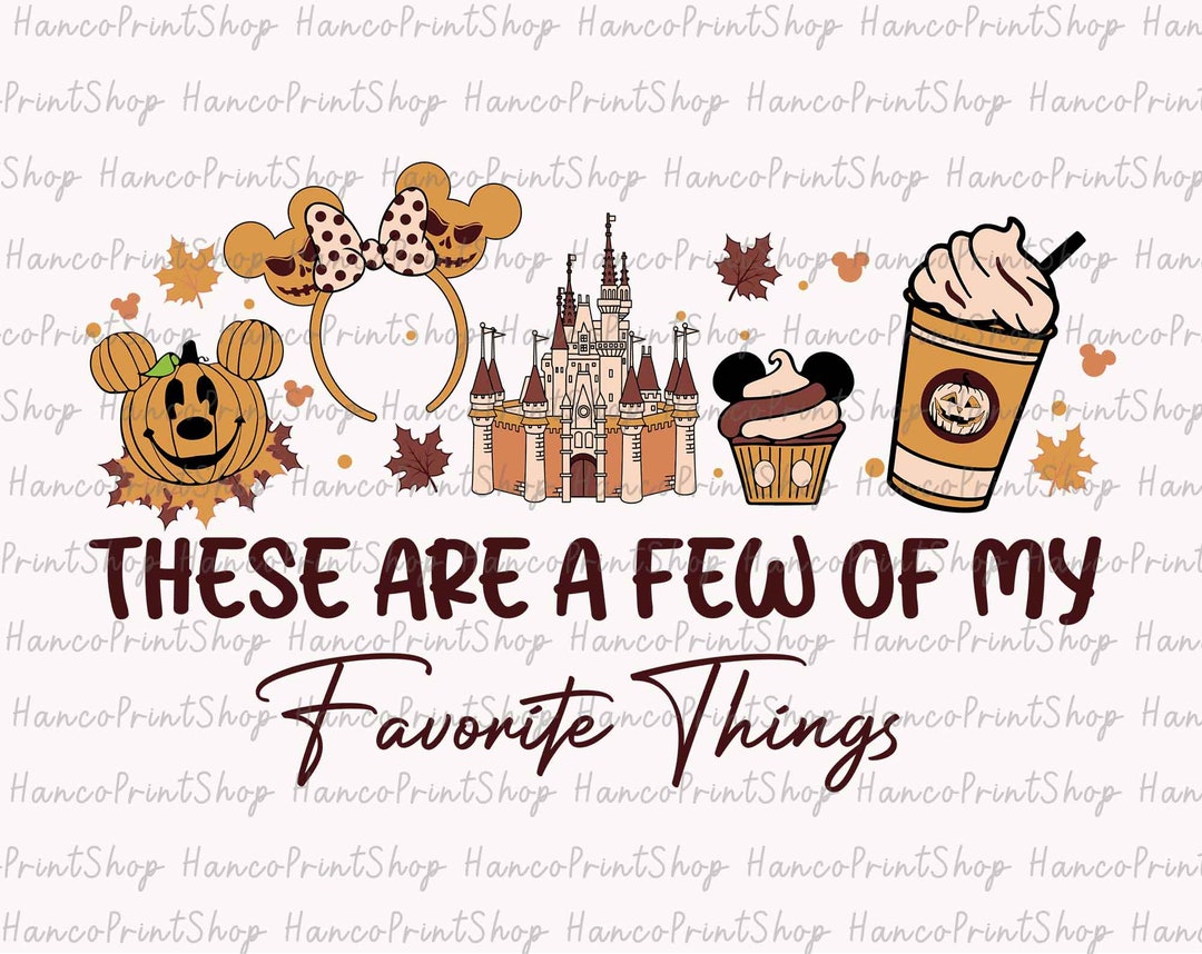 These Are A Few of My Favorite Things PNG, Mouse Snacks Png, Autumn ...