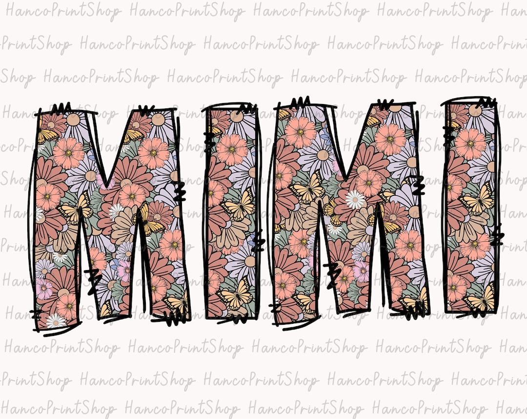 Floral Horror Movie Characters Mimi Png, Halloween Png, Spooky Mommy ...