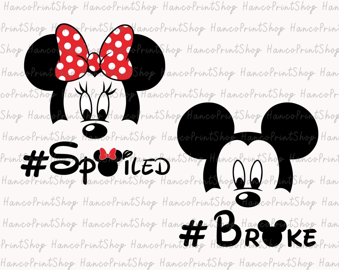 Mouse Head Svg, Mouse Spoiled Svg, Mouse Broke Svg, Vacay Mode Svg ...