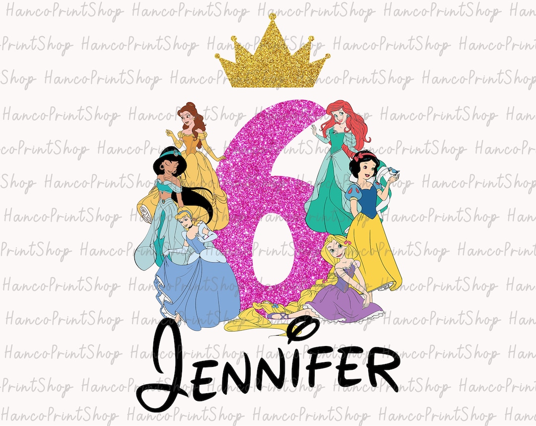 My 6th Birthday Png, Birthday Princess Png, Happy Birthday Png ...