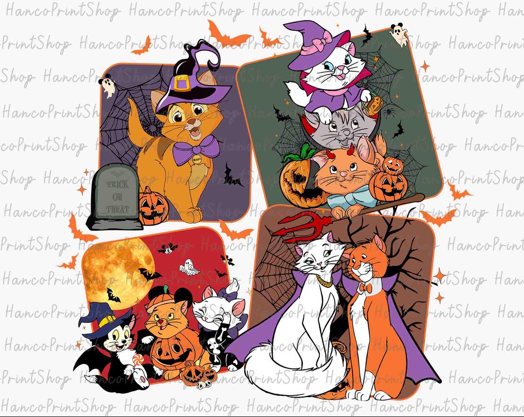 Halloween Cute Cats PNG, Halloween Character Png, Halloween Cat Png ...