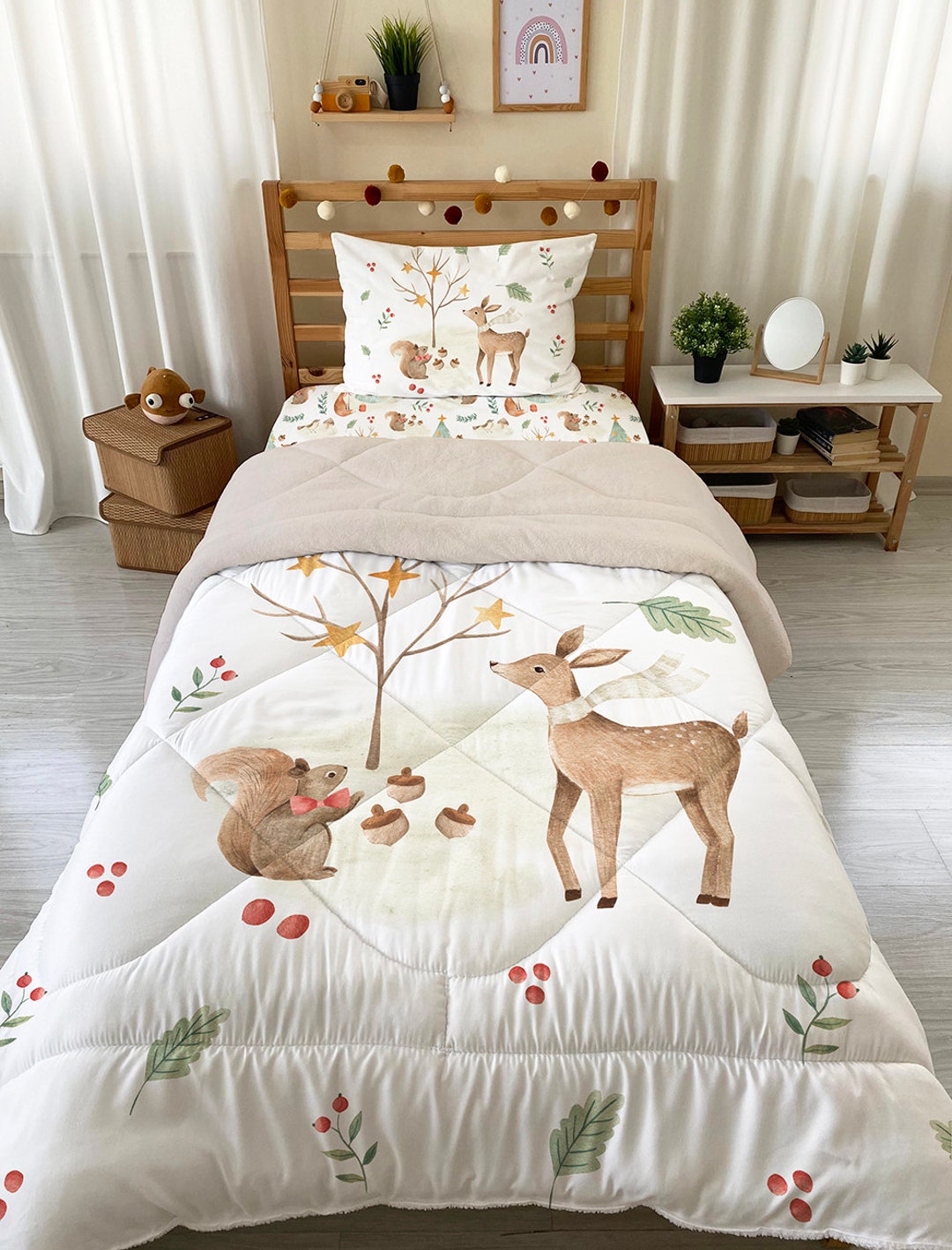 Deer beige Fluffy,fluffy Ultra Soft Plush Wellsoft Double-sided,boy ...