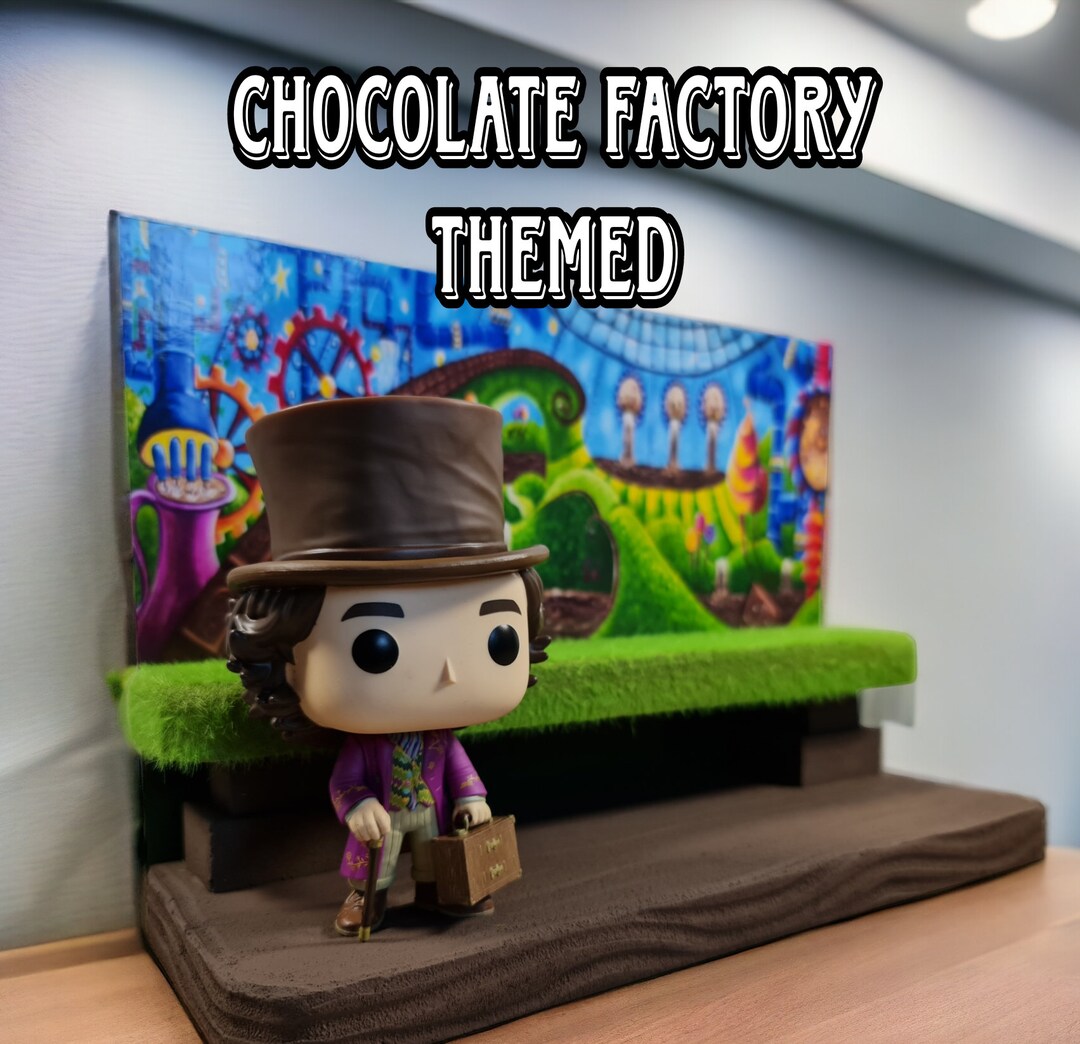 Funko Pop Shelf Willy Wonka Funko Pop Vinyl Display. Collectibles ...