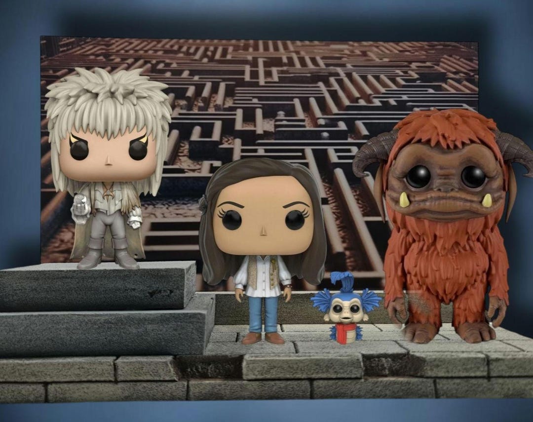 The Labyrinth Funko POP Vinyl Display Stand. Diorama Stand Shelf for ...