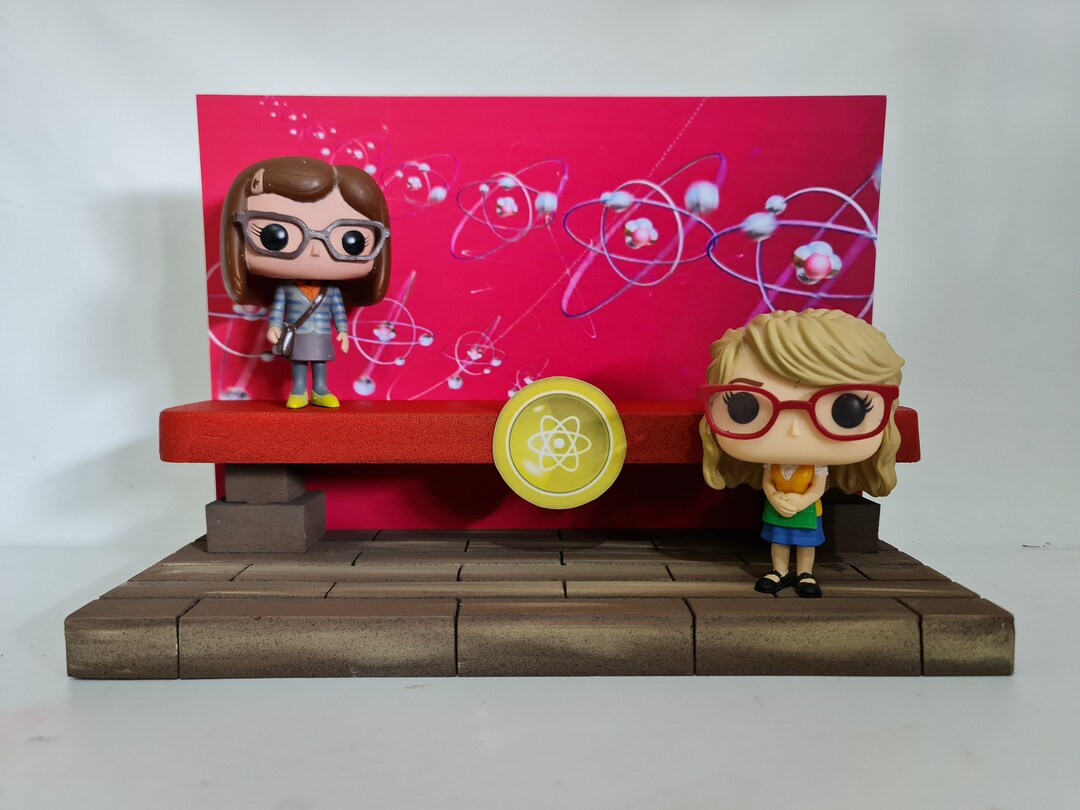 Pop Figure Stand - Big Bang Theory - Custom Display With Background. - Etsy