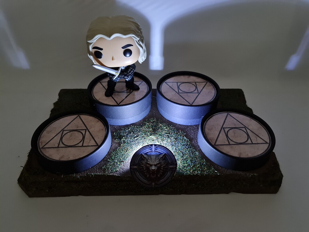 The Witcher Funko Pop Display Stand/shelf LED Lit Podium Display for ...