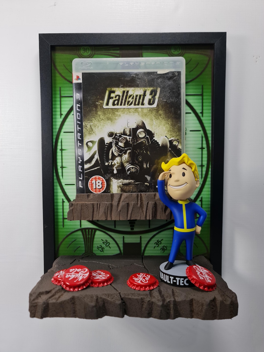 Gameframe Fallout Display Frame With Collectibles Shelf. - Etsy