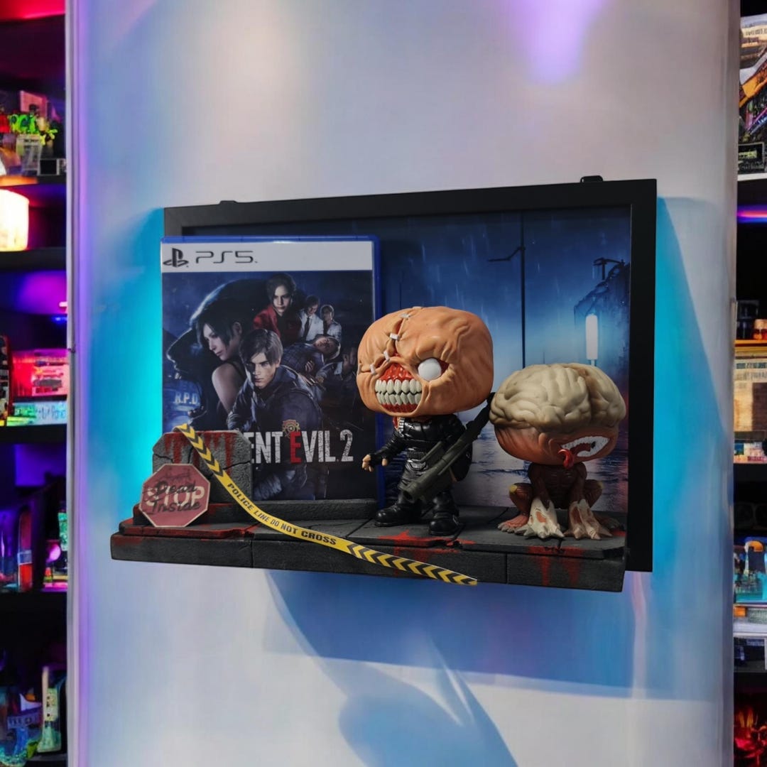 Game Frame / Steelbook or Game Wall Display / Zombie Evil Themed ...