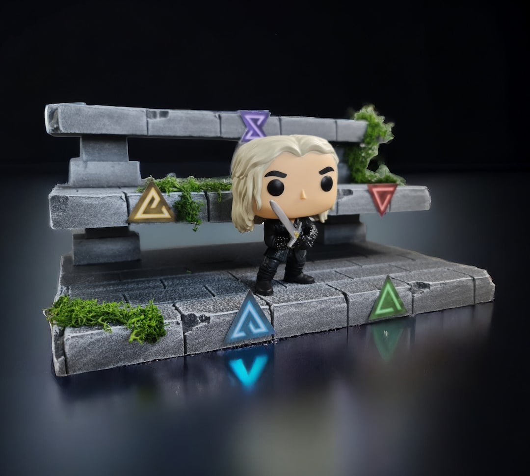 The Witcher Funko Pops Display Stand. to Be Used With Witcher - Etsy UK