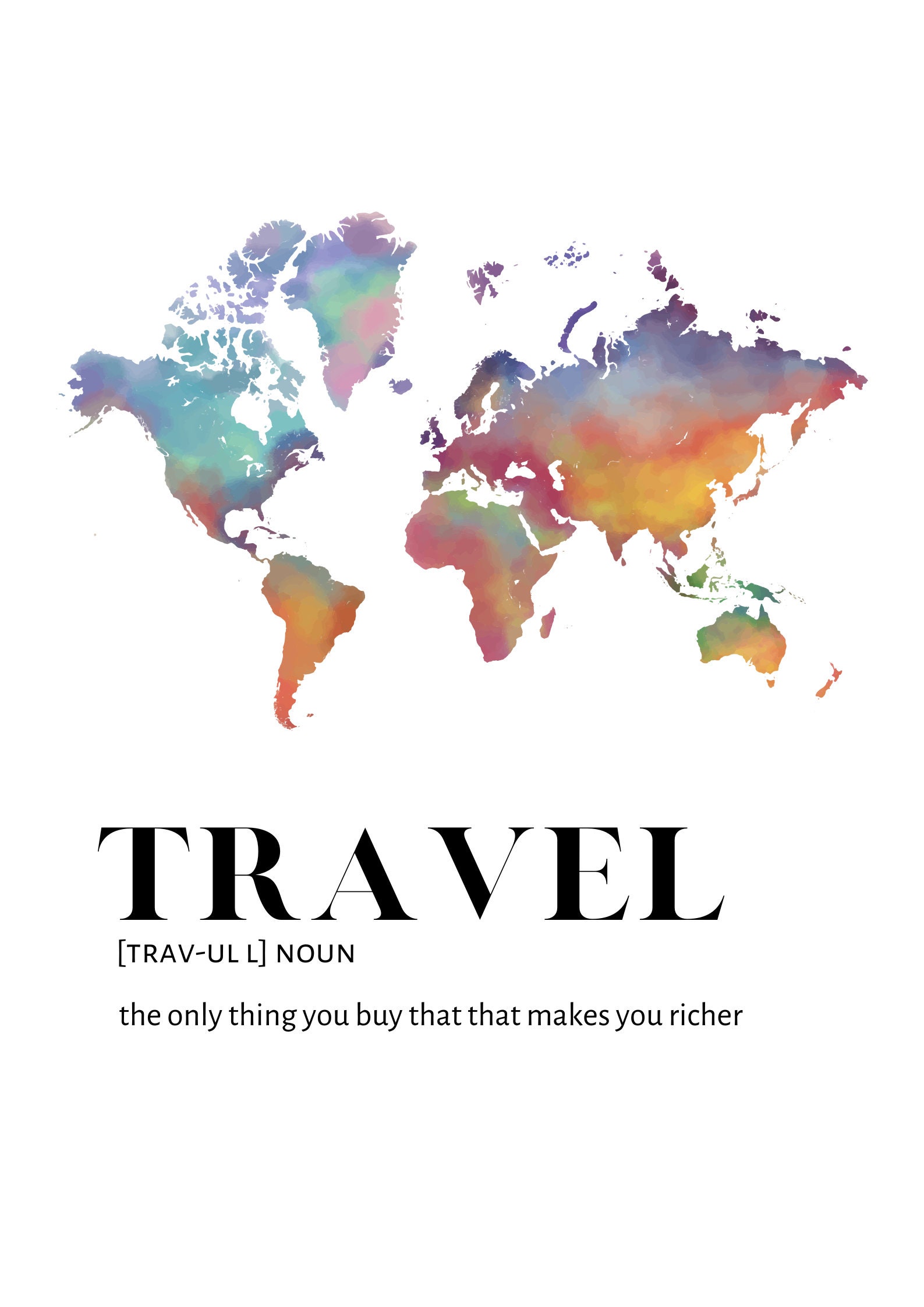 Travel Definition Print Wall Art Print Travel Print - Etsy