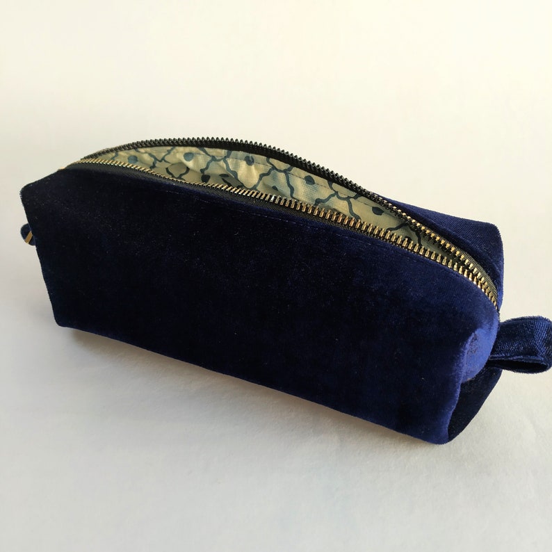Velvet Pencil Case . Aesthetic Makeup Bag . Vanity Organizer - Etsy