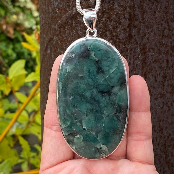 Large Stone Pendant - Etsy