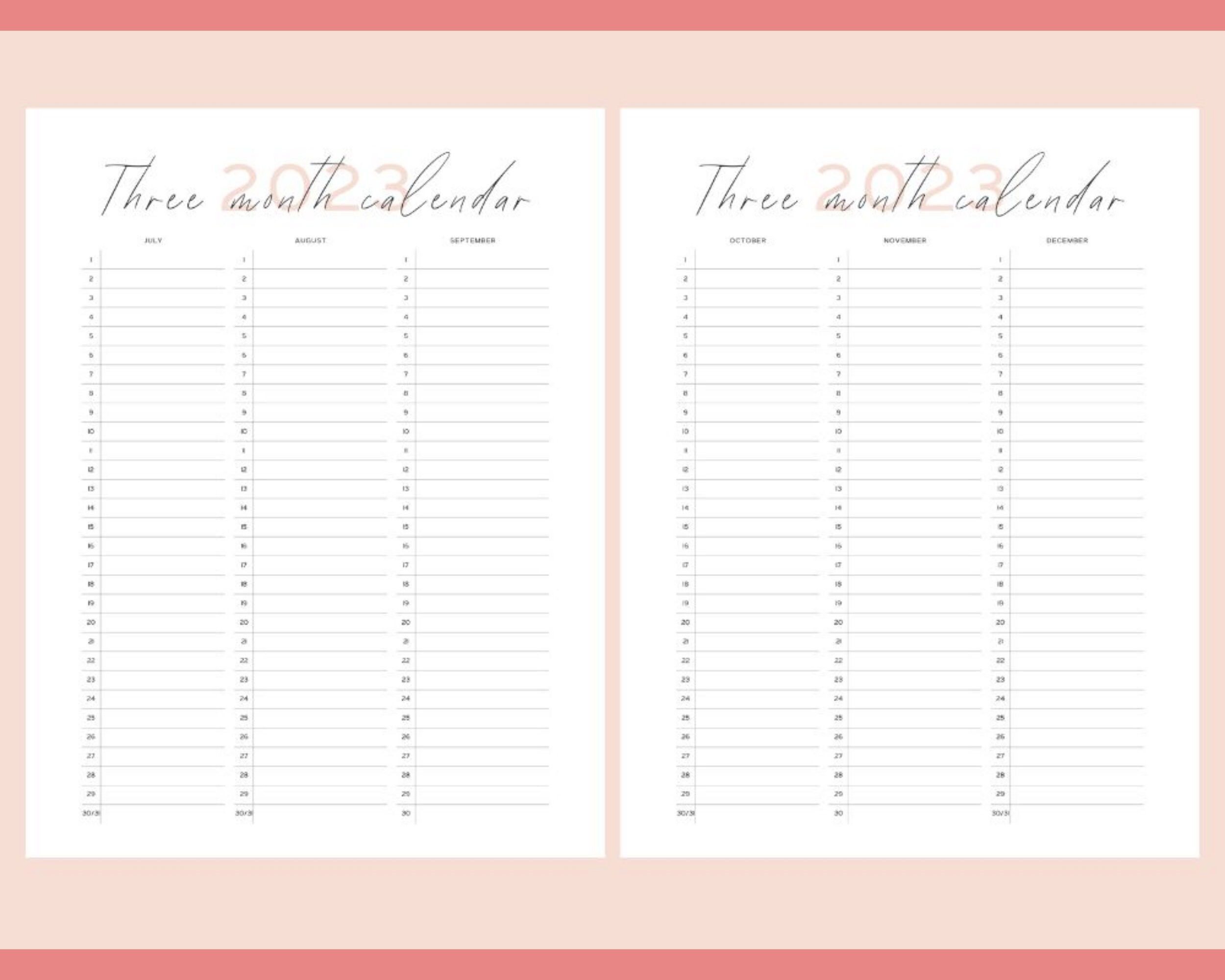 Daily, Weekly, Monthly Planner, Printable Planner 2023 To-do List Notes ...