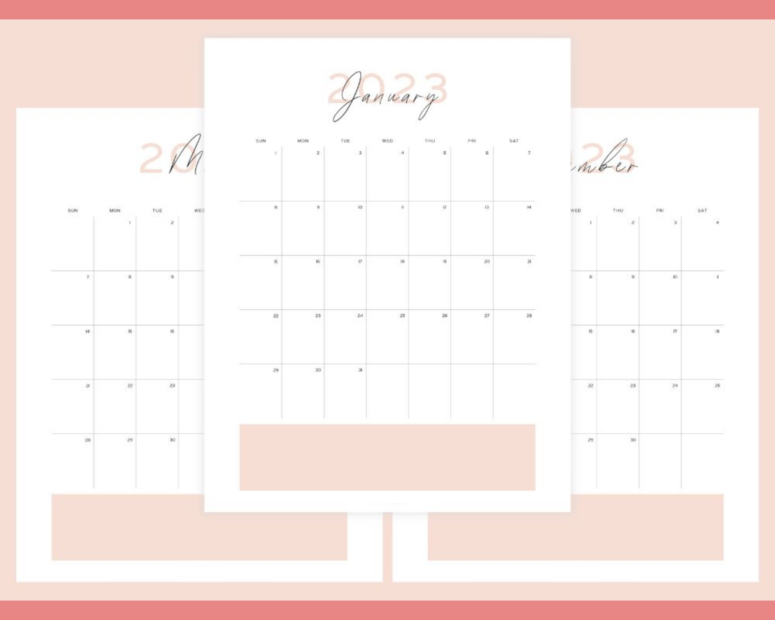 Daily, Weekly, Monthly Planner, Printable Planner 2023 To-do List Notes ...