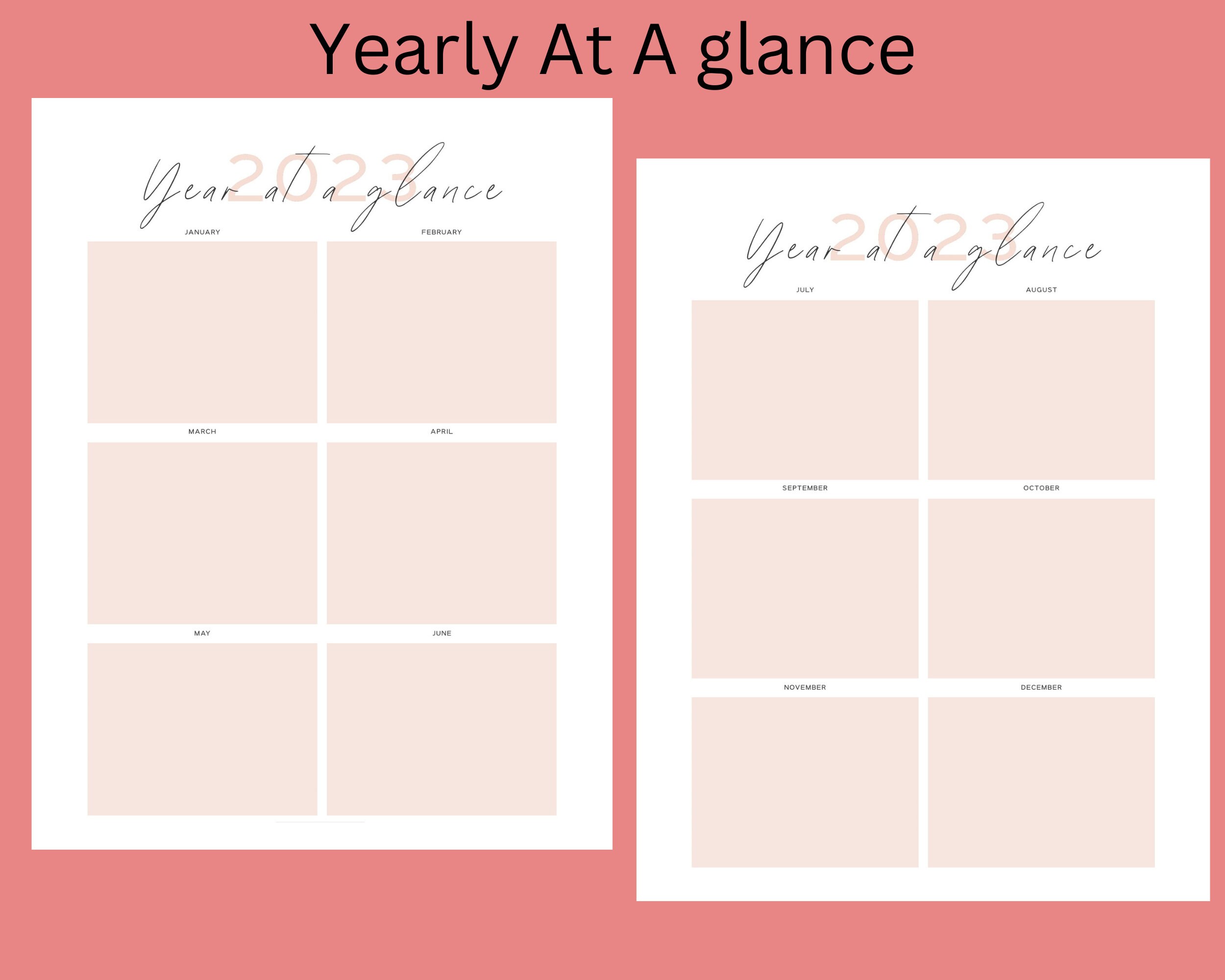 Daily, Weekly, Monthly Planner, Printable Planner 2023 To-do List Notes ...