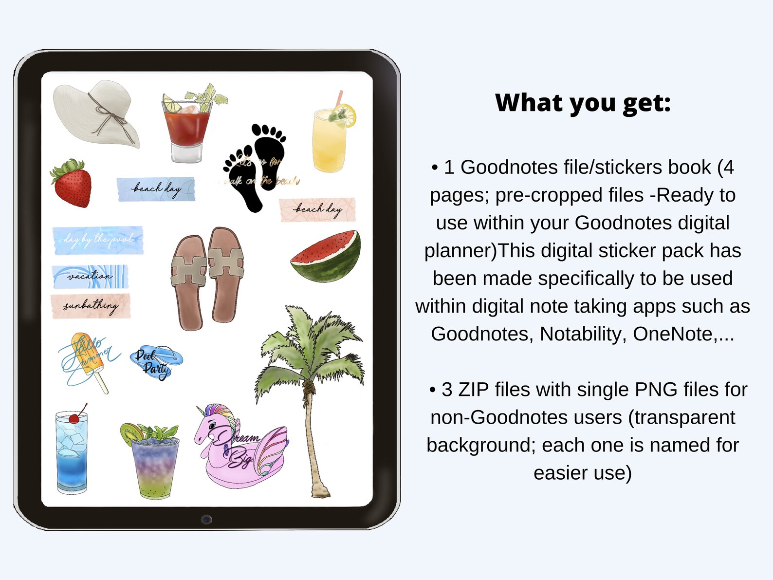 Summer 2023 Digital Stickers for Your Digital Side of Life - Etsy