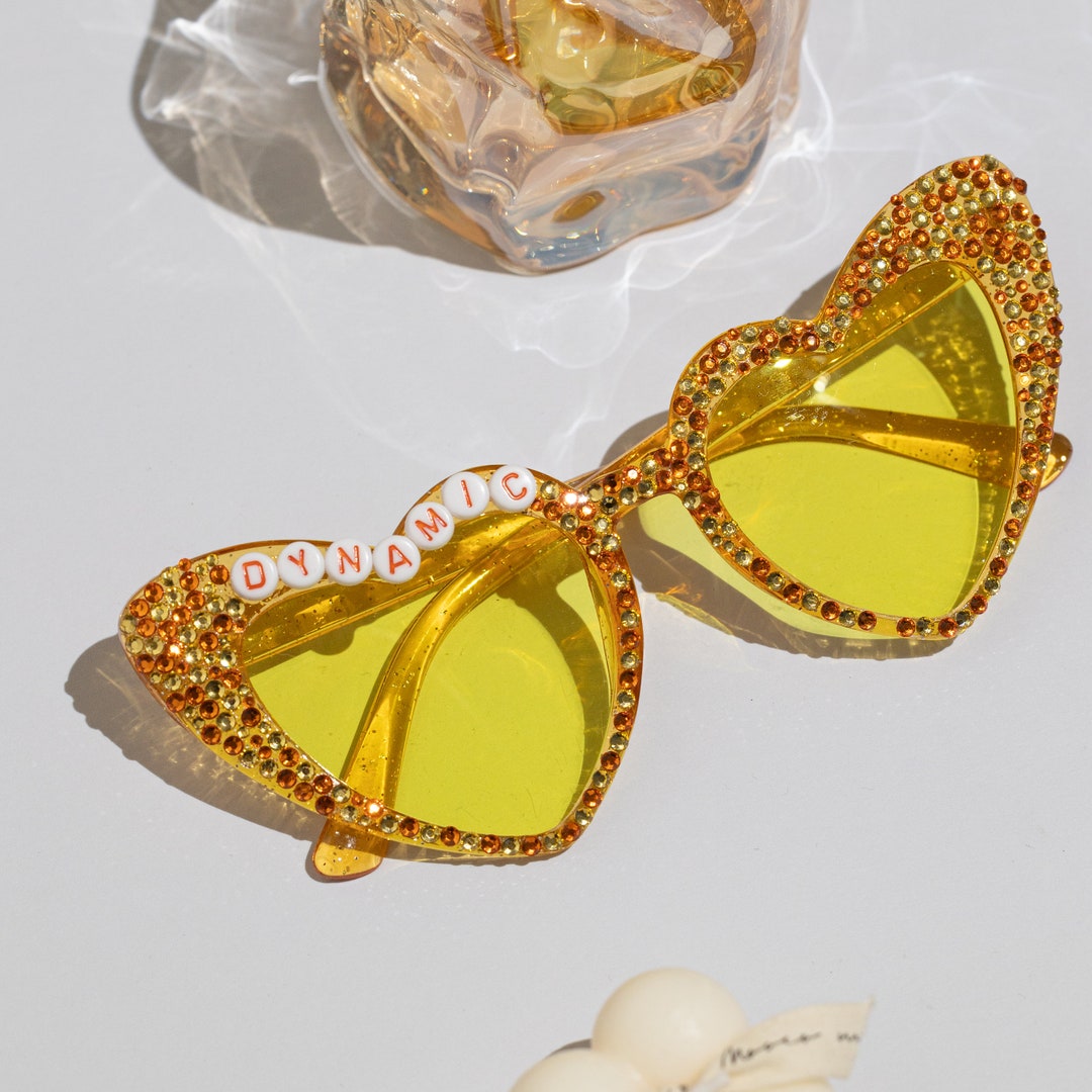 Glitter Heart Shaped Glasses With Full Pearl Embellishment,bride to Be ...