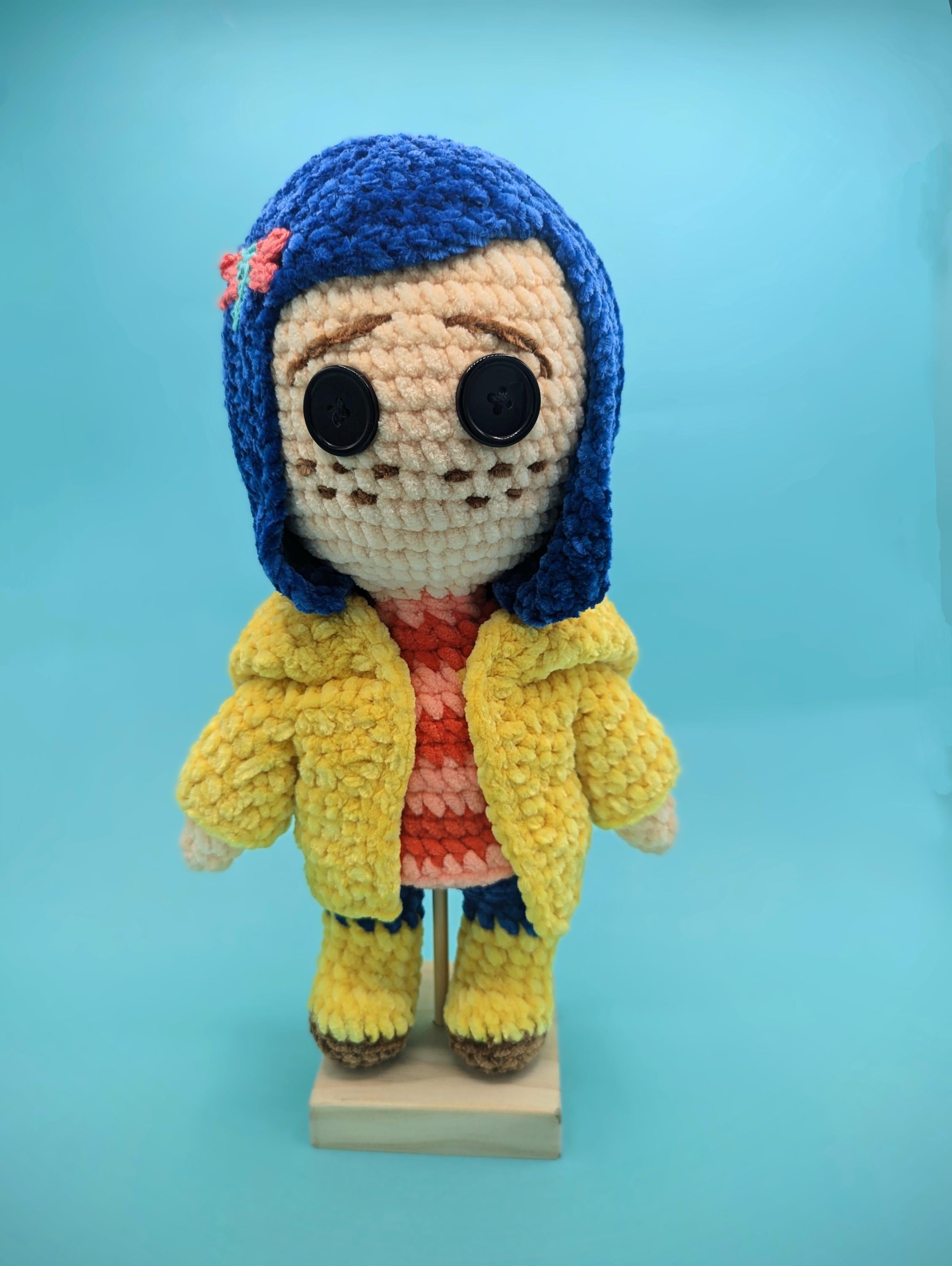 Coraline, Button Eyes, Gothic, Horror, Christmas Doll, Stuffie - Etsy