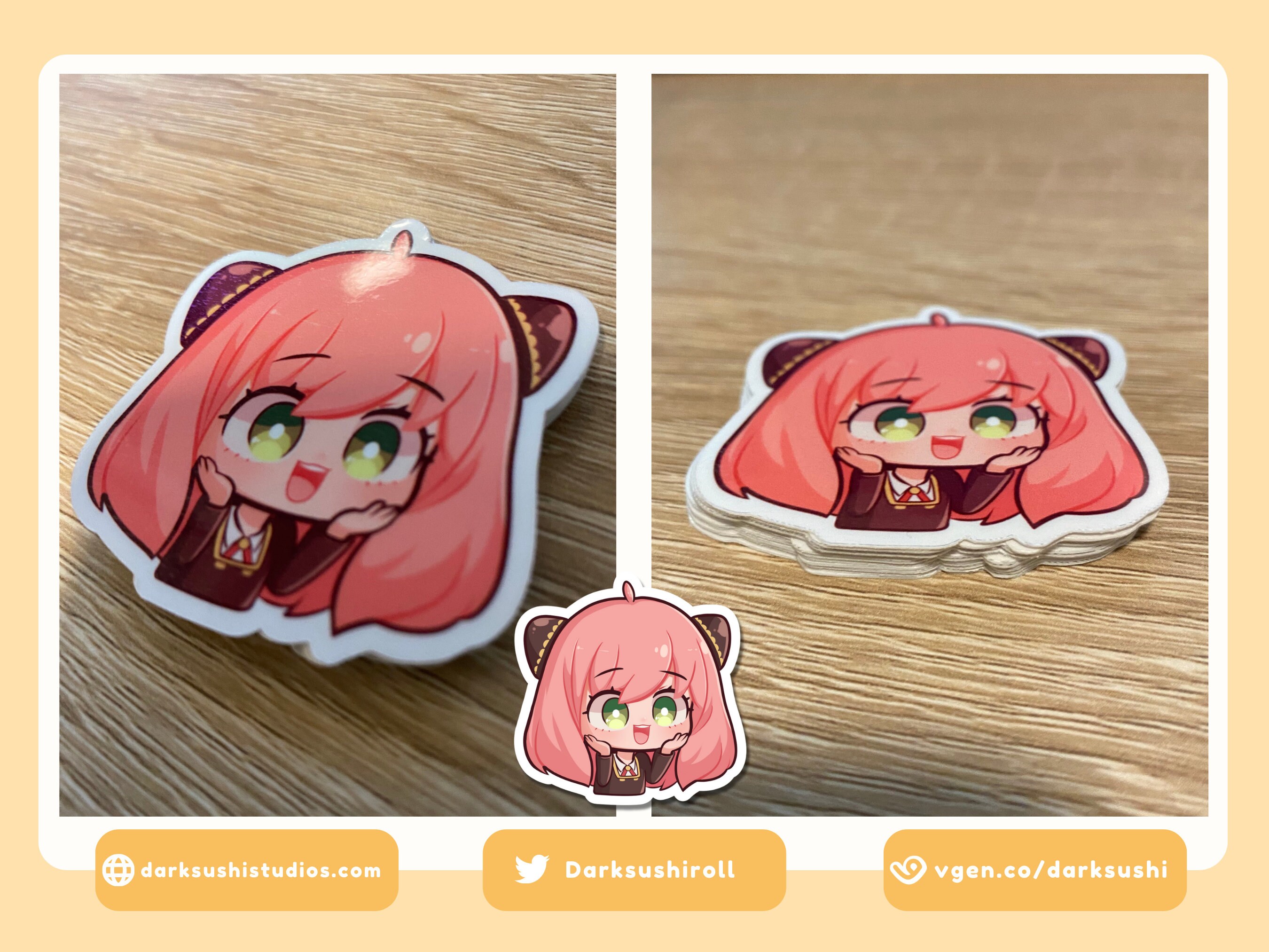 Spy X Family Cute Anya Forger Waterproof Vinyl Stickers Die - Etsy